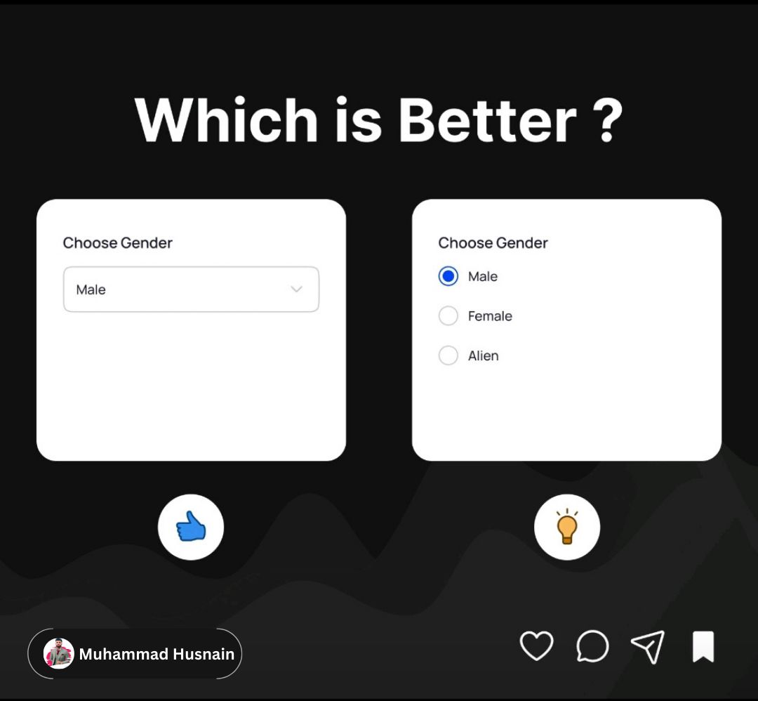 ASWIN CHAKRAVARTHY K on LinkedIn: Dropdown is better in my point of ... ASWIN CHAKRAVARTHY K on LinkedIn: Dropdown is better in my point of ...