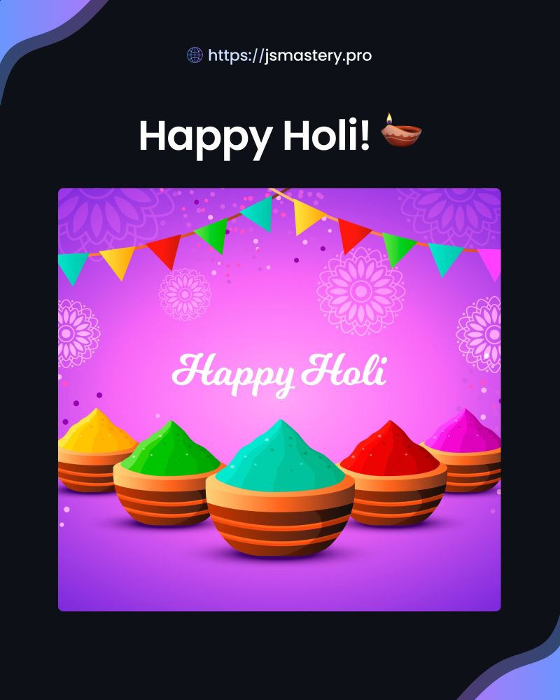 JavaScript Mastery on LinkedIn: #holi | 10 comments JavaScript Mastery on LinkedIn: #holi | 10 comments