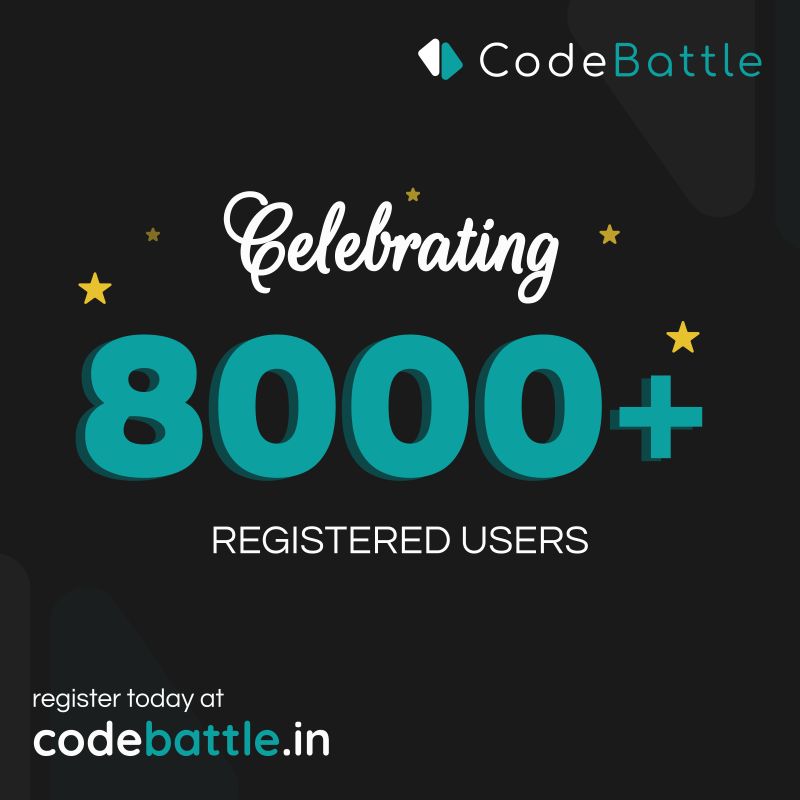 CodeBattle on LinkedIn: #coding #dsa #achievement #8k #codebattle # ... CodeBattle on LinkedIn: #coding #dsa #achievement #8k #codebattle # ...
