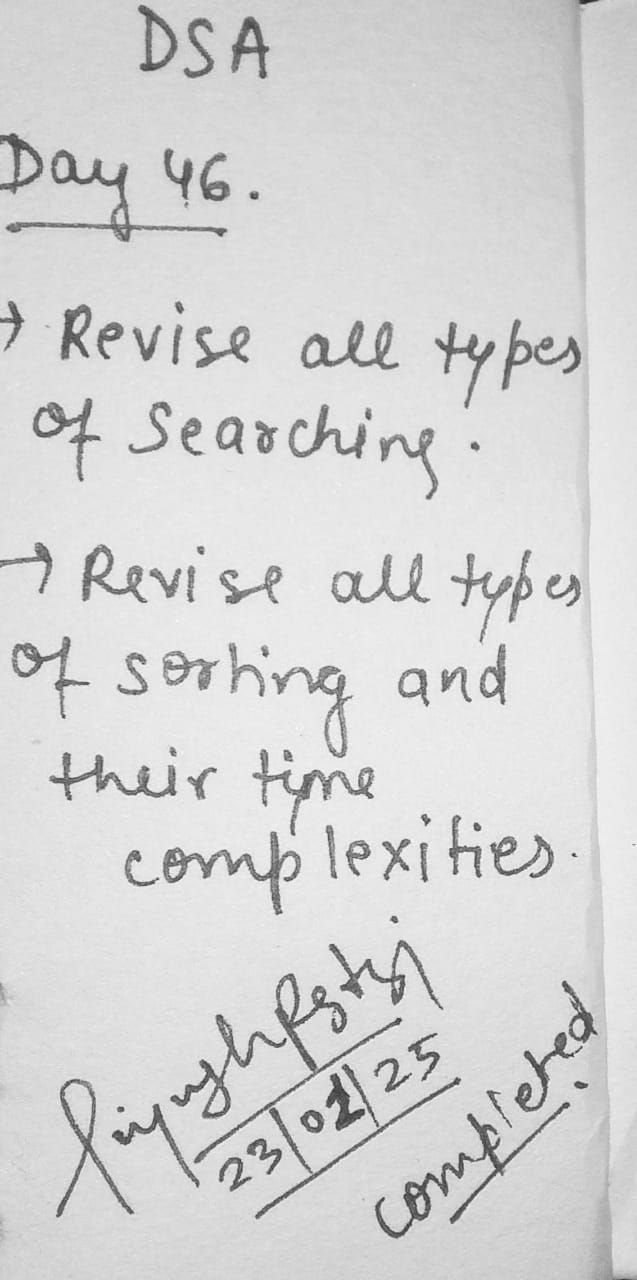 #90daysofdsa #dsa #sorting #searching #revision #problemsolving #coding ... #90daysofdsa #dsa #sorting #searching #revision #problemsolving #coding ...