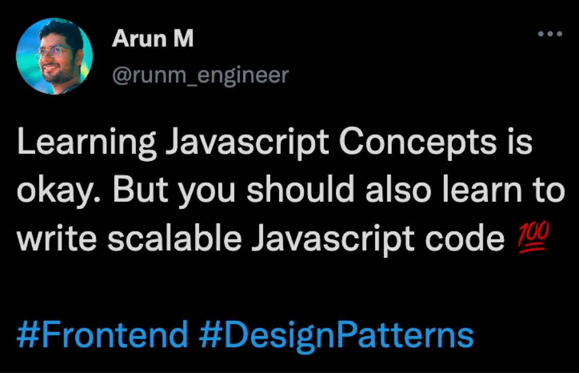 Some design patterns to write performant and modular code. | Joseph Mbuku Some design patterns to write performant and modular code. | Joseph Mbuku