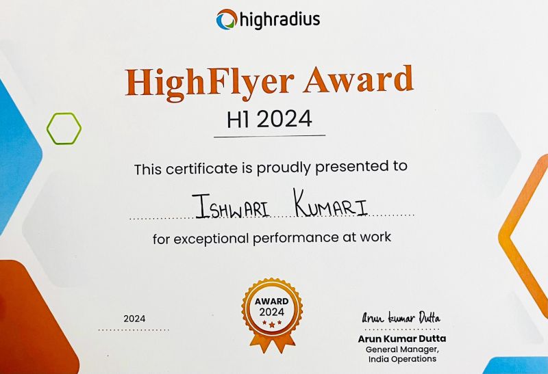 Ishwari Kumari on LinkedIn: Honored to be recognized with HighFlyer ... Ishwari Kumari on LinkedIn: Honored to be recognized with HighFlyer ...