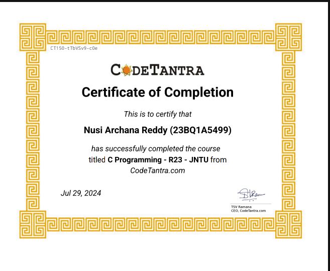 Archana Reddy Nusi on LinkedIn: #cprogramming #techskills # ... Archana Reddy Nusi on LinkedIn: #cprogramming #techskills # ...