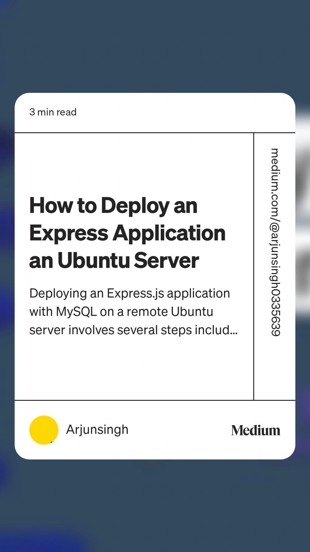 Arjun singh on LinkedIn: #nodejs #expressjs #mysql #ubuntu # ... Arjun singh on LinkedIn: #nodejs #expressjs #mysql #ubuntu # ...