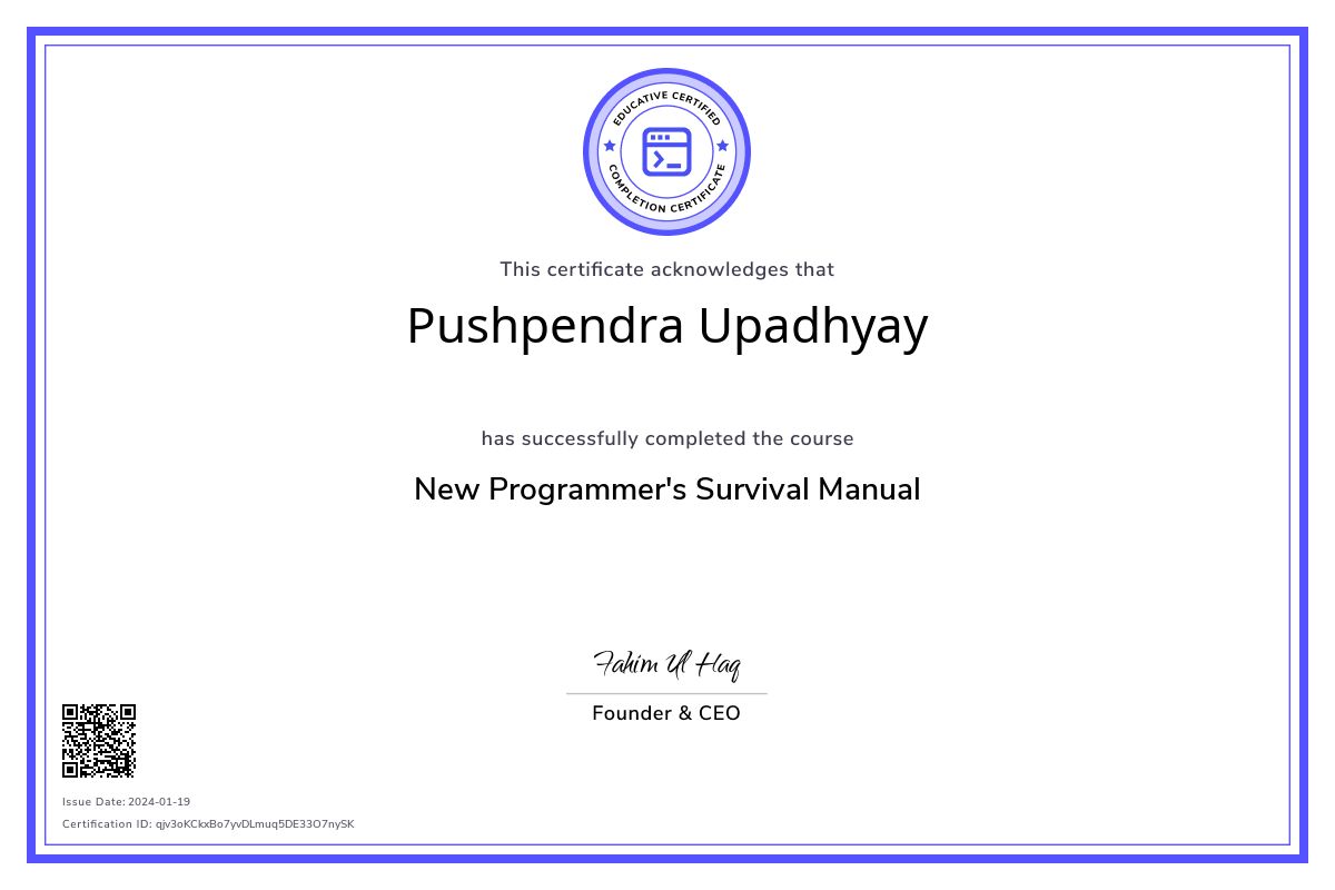 Pushpendra Upadhyay on LinkedIn: #programming #softwareengineer #coding ... Pushpendra Upadhyay on LinkedIn: #programming #softwareengineer #coding ...