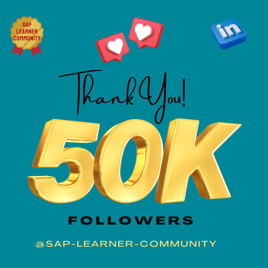 SAP Learner Community on LinkedIn: #saplearnercommunity #sap # ... SAP Learner Community on LinkedIn: #saplearnercommunity #sap # ...