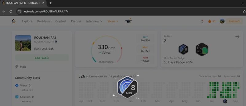 ROUSHAN RAJ on LinkedIn: #leetcode #codingprofessional #skillbuilding # ... ROUSHAN RAJ on LinkedIn: #leetcode #codingprofessional #skillbuilding # ...