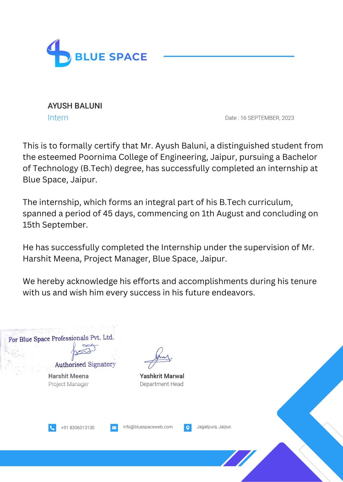 #internship #sde | Ayush Baluni #internship #sde | Ayush Baluni