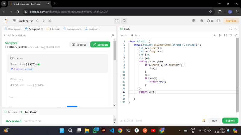 Renuga Suresh on LinkedIn: #leetcode #dsa #codingchallenge #thinkai #java Renuga Suresh on LinkedIn: #leetcode #dsa #codingchallenge #thinkai #java