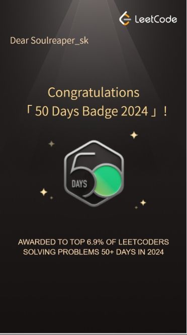 Sunil Kumar Chavhan on LinkedIn: #50daysleetcode Sunil Kumar Chavhan on LinkedIn: #50daysleetcode