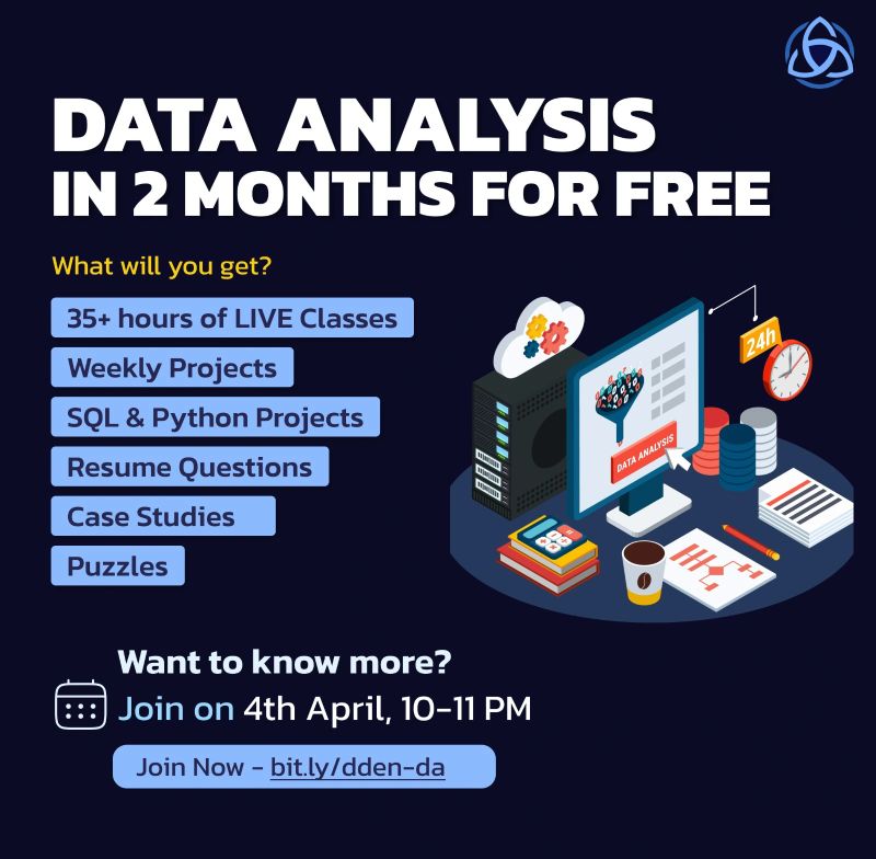 Doremon Den on LinkedIn: #dataanalytics #dataanalyst #ai #internships Doremon Den on LinkedIn: #dataanalytics #dataanalyst #ai #internships