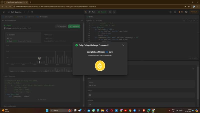 #100daysofcoding #leetcode | Nirbhay Rajodiya #100daysofcoding #leetcode | Nirbhay Rajodiya