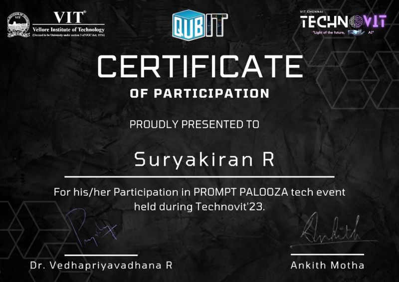 Suryakiran Ranjith on LinkedIn: #promptpalooza #aiengineering #ai # ... Suryakiran Ranjith on LinkedIn: #promptpalooza #aiengineering #ai # ...