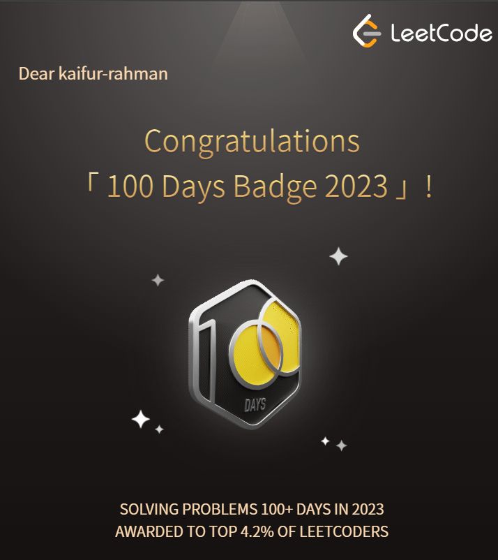 Kaifur Rahman on LinkedIn: #yearendreflection #codingjourney2023 # ... Kaifur Rahman on LinkedIn: #yearendreflection #codingjourney2023 # ...