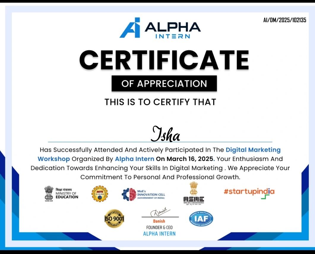 #digitalmarketing #learning #growth #marketing | Isha Saini #digitalmarketing #learning #growth #marketing | Isha Saini