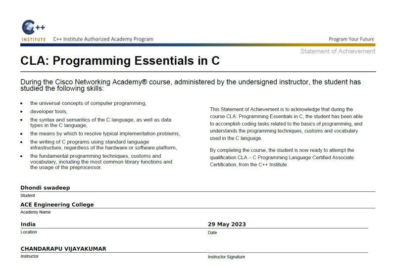 Swadeep Dhondi on LinkedIn: #ciscocertification #programmingessentials ... Swadeep Dhondi on LinkedIn: #ciscocertification #programmingessentials ...