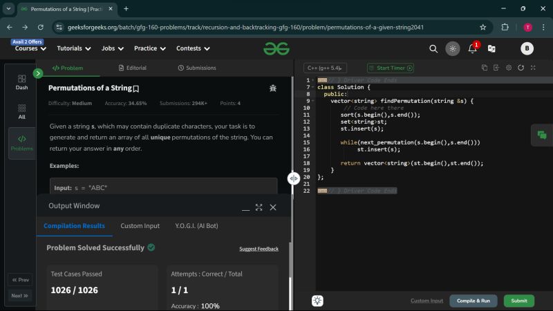 #problemsolving #codingjourney #algorithms #backtracking #160daysofcode ... #problemsolving #codingjourney #algorithms #backtracking #160daysofcode ...
