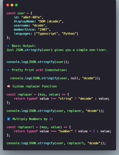 Kartik Kaushik on LinkedIn: #javascript #json #codingtips # ... Kartik Kaushik on LinkedIn: #javascript #json #codingtips # ...