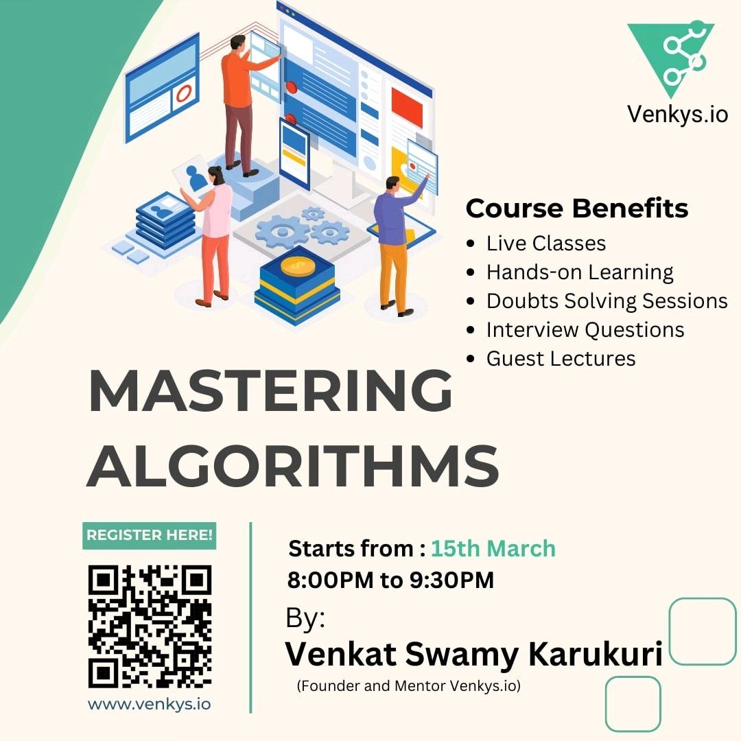 #datastructures #dsa #course #elearning | Venkys.io #datastructures #dsa #course #elearning | Venkys.io