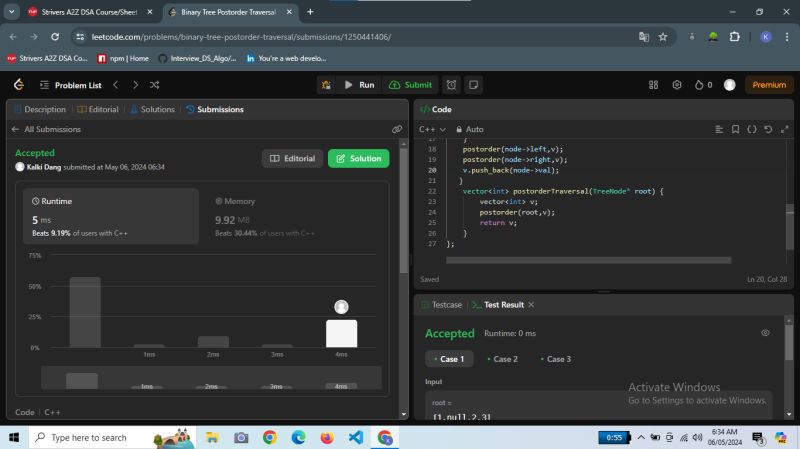Kalki Dang on LinkedIn: Solved Postorder traversal using Recursion in ... Kalki Dang on LinkedIn: Solved Postorder traversal using Recursion in ...