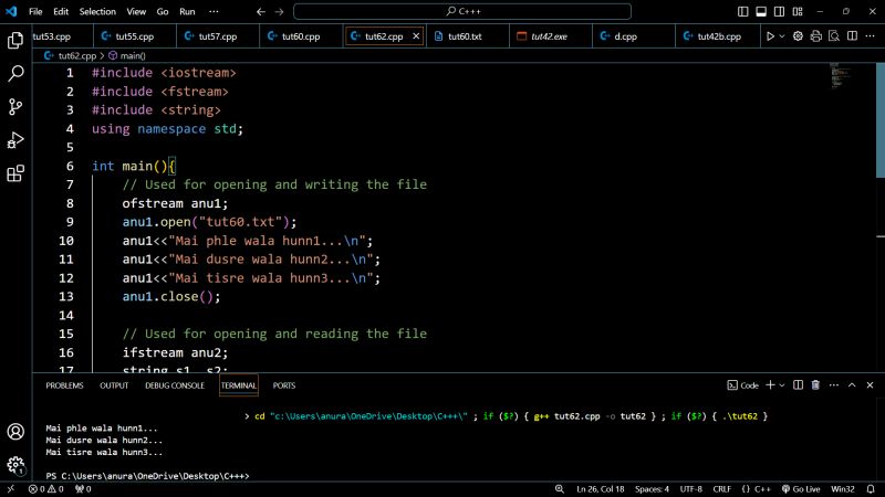 ANURAG KUMAR on LinkedIn: #cplusplus #programming #fileio # ... ANURAG KUMAR on LinkedIn: #cplusplus #programming #fileio # ...