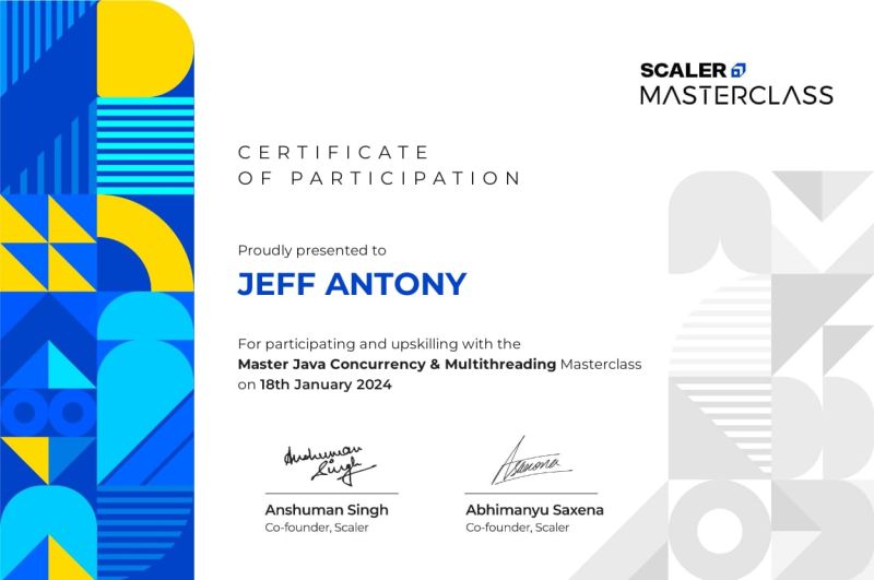 Jeffin Antony on LinkedIn: #java #multithreading #concurrency # ... Jeffin Antony on LinkedIn: #java #multithreading #concurrency # ...