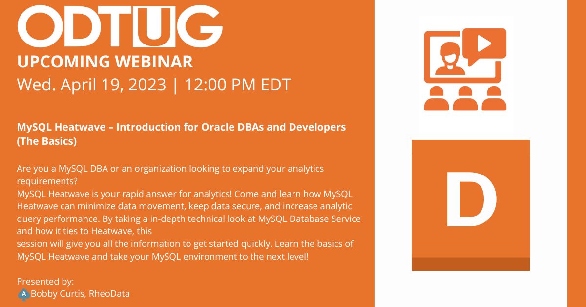 RheoData on LinkedIn: #oci #mysql #heatwave #oracle #technology #developer RheoData on LinkedIn: #oci #mysql #heatwave #oracle #technology #developer