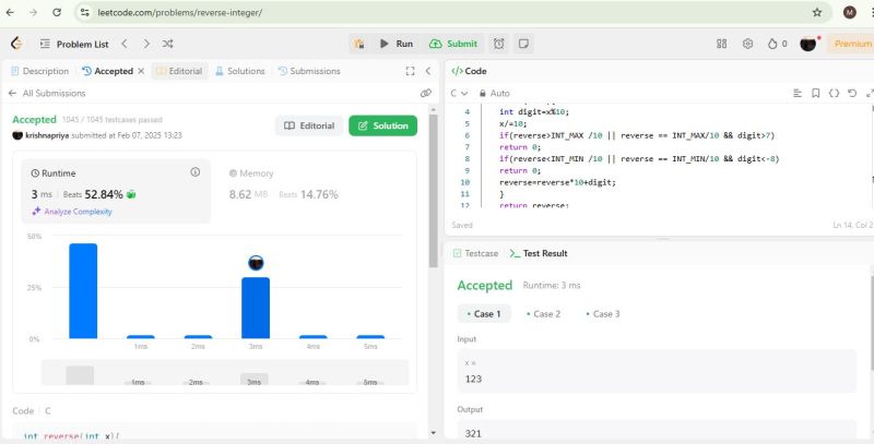 #leetcode #100daysofcode #leetcodechallenge #reverseinteger ... #leetcode #100daysofcode #leetcodechallenge #reverseinteger ...