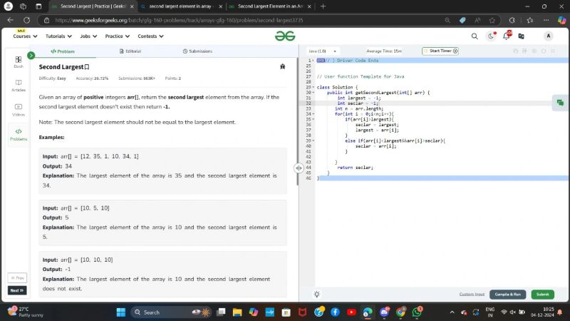 Anjali Vadithya on LinkedIn: #codingjourney #problemsolving # ... Anjali Vadithya on LinkedIn: #codingjourney #problemsolving # ...
