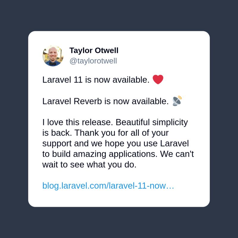 qadrLabs on LinkedIn: Laravel 11 is now officially released!!! qadrLabs on LinkedIn: Laravel 11 is now officially released!!!