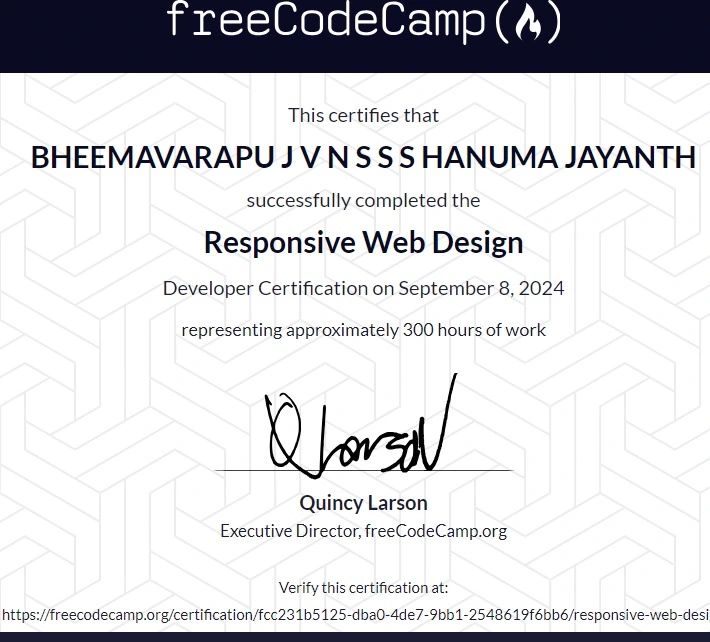 jayanth Bheemavarapu on LinkedIn: #webdevelopment #html #css #freecodecamp jayanth Bheemavarapu on LinkedIn: #webdevelopment #html #css #freecodecamp