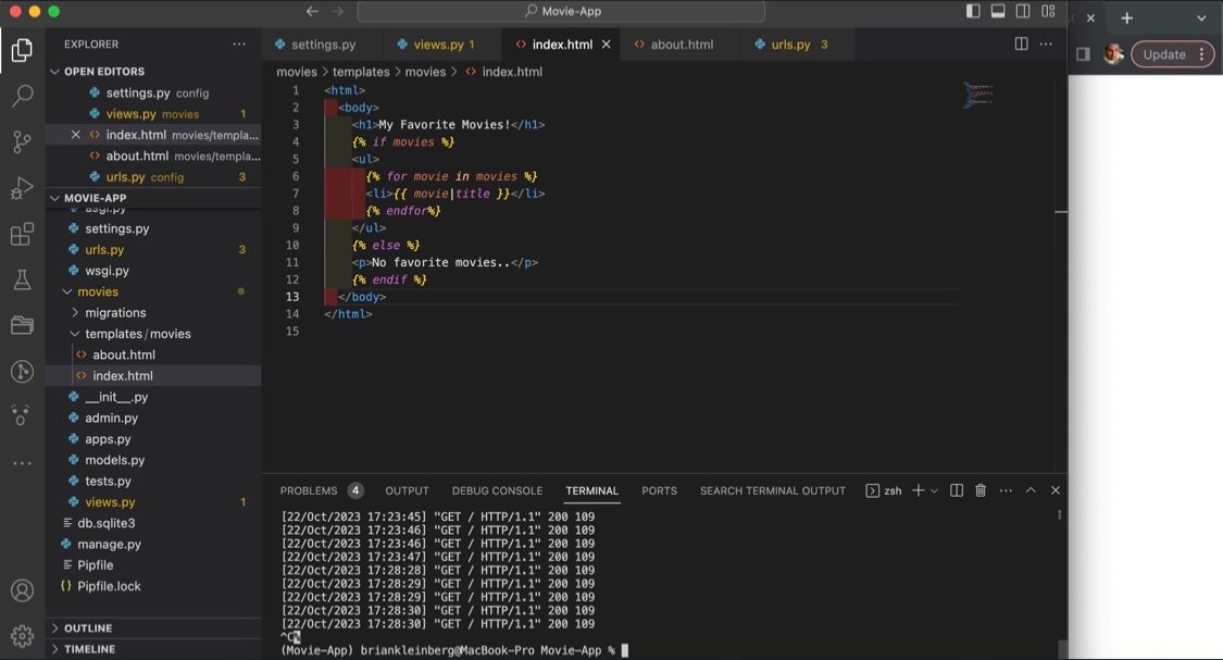 Brian Kleinberg on LinkedIn: #webdeveloper #django #python #backend # ... Brian Kleinberg on LinkedIn: #webdeveloper #django #python #backend # ...