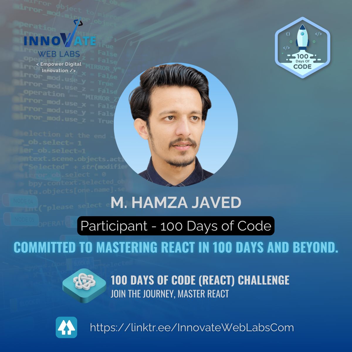 Muhammad Hamza Javed 🚀React Developer on LinkedIn: #100daysofcode # ... Muhammad Hamza Javed 🚀React Developer on LinkedIn: #100daysofcode # ...