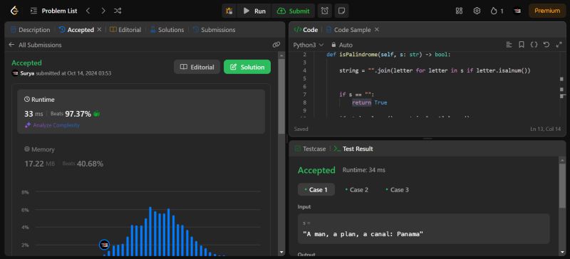 Surya V on LinkedIn: #leetcode #python #coding #palindrome # ... Surya V on LinkedIn: #leetcode #python #coding #palindrome # ...