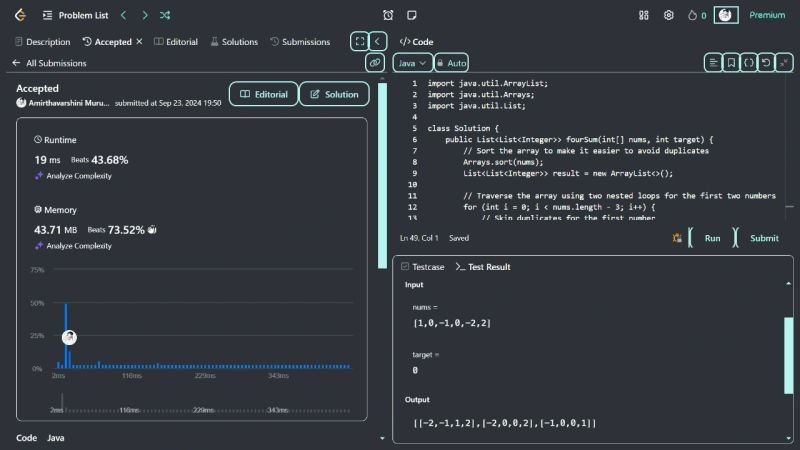 Amirtha varshini Murugan on LinkedIn: #100daysofcode #leetcode #java # ... Amirtha varshini Murugan on LinkedIn: #100daysofcode #leetcode #java # ...