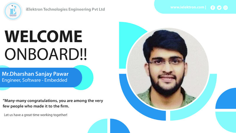 IELEKTRON TECHNOLOGIES PVT. LTD. on LinkedIn: Welcoming Dharshan Sanjay ... IELEKTRON TECHNOLOGIES PVT. LTD. on LinkedIn: Welcoming Dharshan Sanjay ...