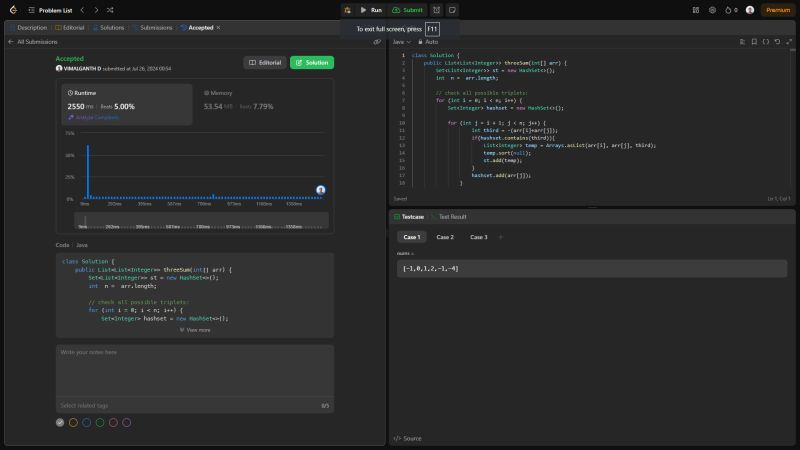 🚀 Day 49 of #100DaysOfCode: Tackling the 3Sum Problem! | Vimalganth ... 🚀 Day 49 of #100DaysOfCode: Tackling the 3Sum Problem! | Vimalganth ...