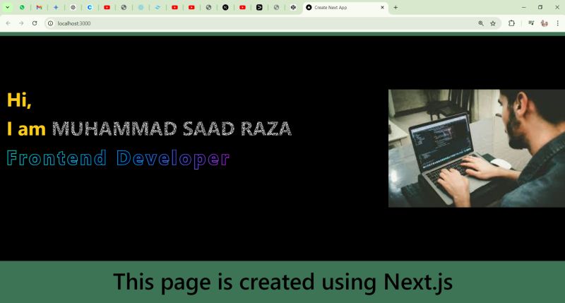 Muhammad Saad Raza on LinkedIn: #nextjs #webdevelopment #frontend # ... Muhammad Saad Raza on LinkedIn: #nextjs #webdevelopment #frontend # ...