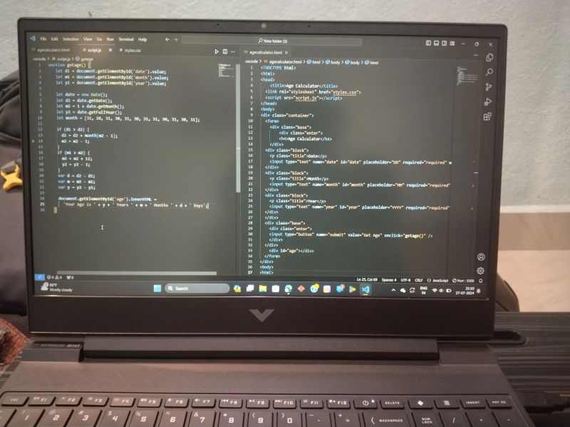 YARRAGUNTLA VENKATA REDDY on LinkedIn: AGE CALCULATOR using html, css ... YARRAGUNTLA VENKATA REDDY on LinkedIn: AGE CALCULATOR using html, css ...