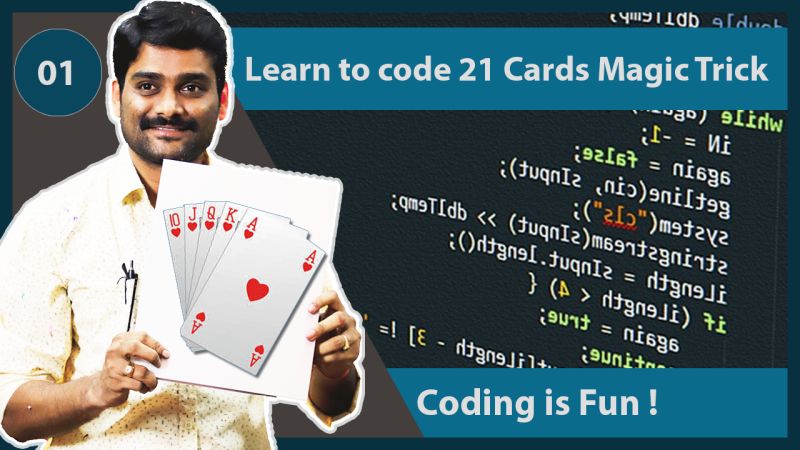 Manjunath Chidre on LinkedIn: #learn #coding #21cards #magictrick # ... Manjunath Chidre on LinkedIn: #learn #coding #21cards #magictrick # ...