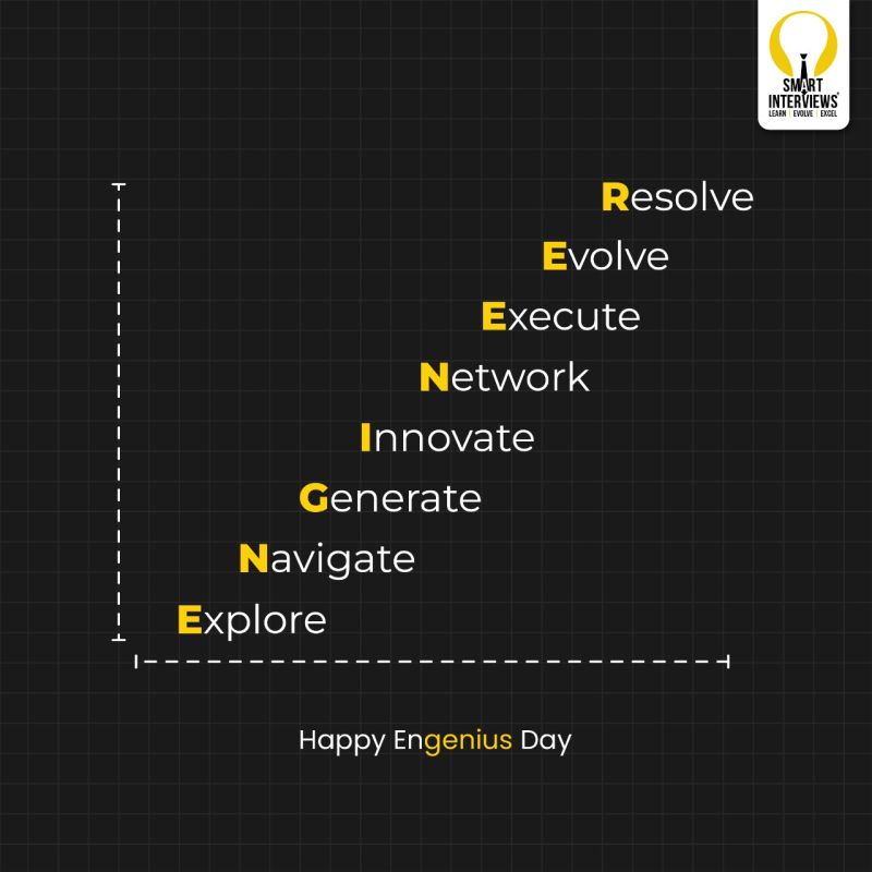 Smart Interviews on LinkedIn: #happyengineersday #smartinterviews Smart Interviews on LinkedIn: #happyengineersday #smartinterviews