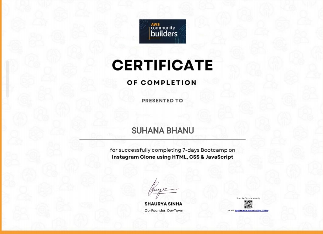How devTown Bootcamp created Instagram clone | Suhana Bhanu posted on ... How devTown Bootcamp created Instagram clone | Suhana Bhanu posted on ...