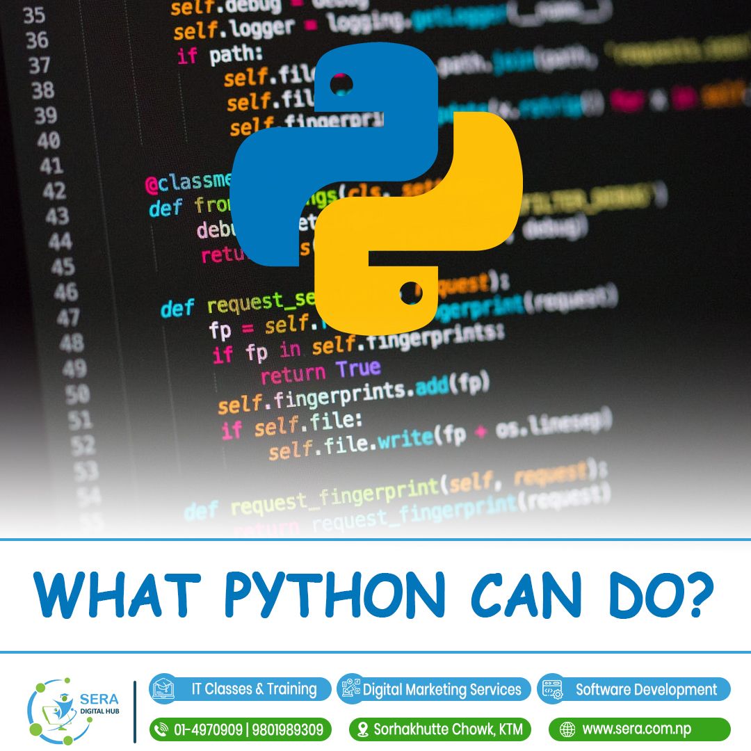 SERA Digital Hub on LinkedIn: #python #pythoncode #pythonprogramming # ... SERA Digital Hub on LinkedIn: #python #pythoncode #pythonprogramming # ...