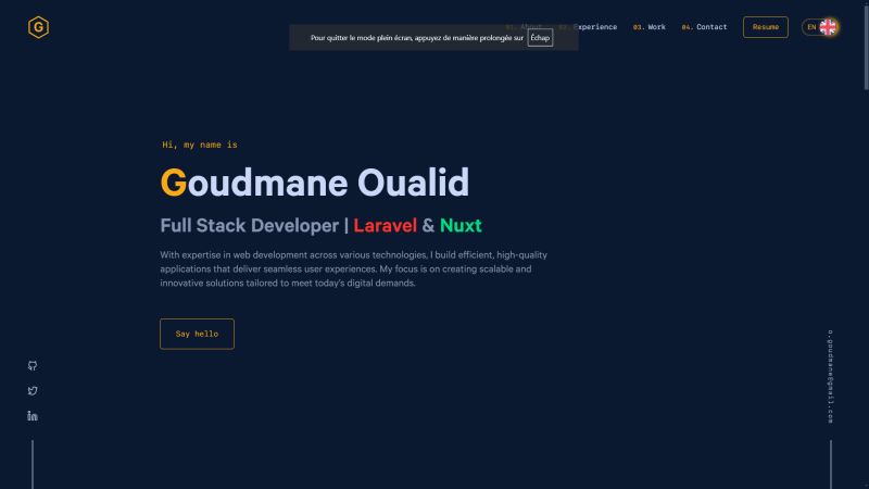 Oualid Goudmane on LinkedIn: #webdevelopment #nuxt3 #vuejs #myportfolio ... Oualid Goudmane on LinkedIn: #webdevelopment #nuxt3 #vuejs #myportfolio ...