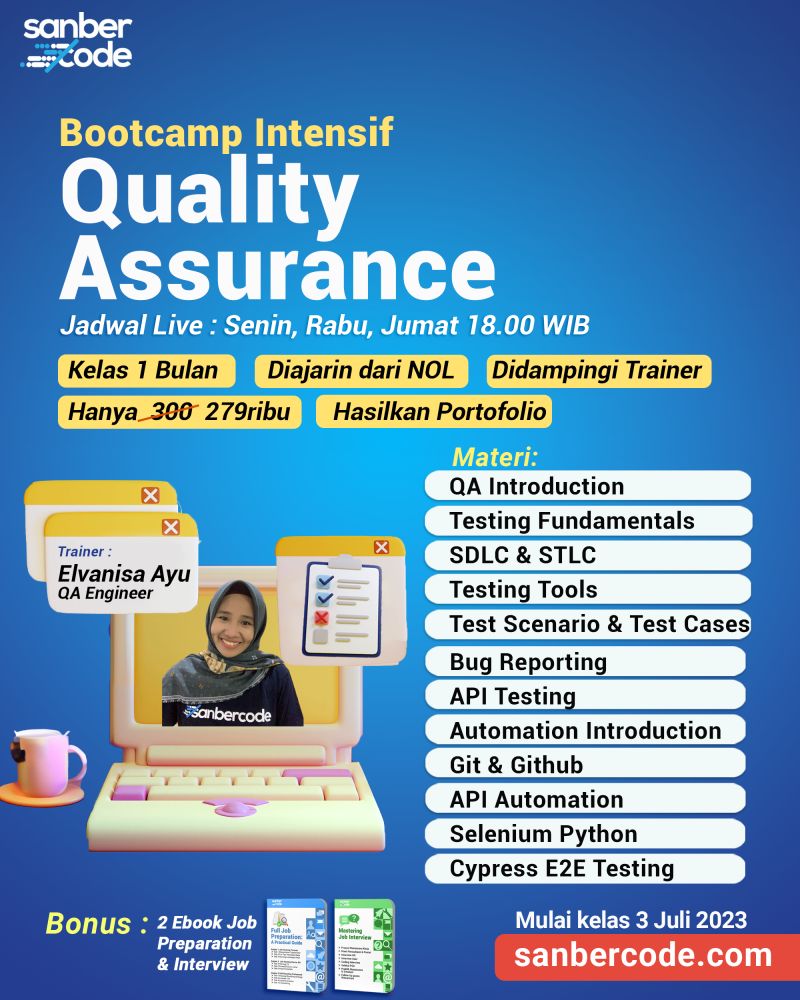 Elvanisa Ayu Muhsina on LinkedIn: #qa #qaengineer #softwaretester # ... Elvanisa Ayu Muhsina on LinkedIn: #qa #qaengineer #softwaretester # ...