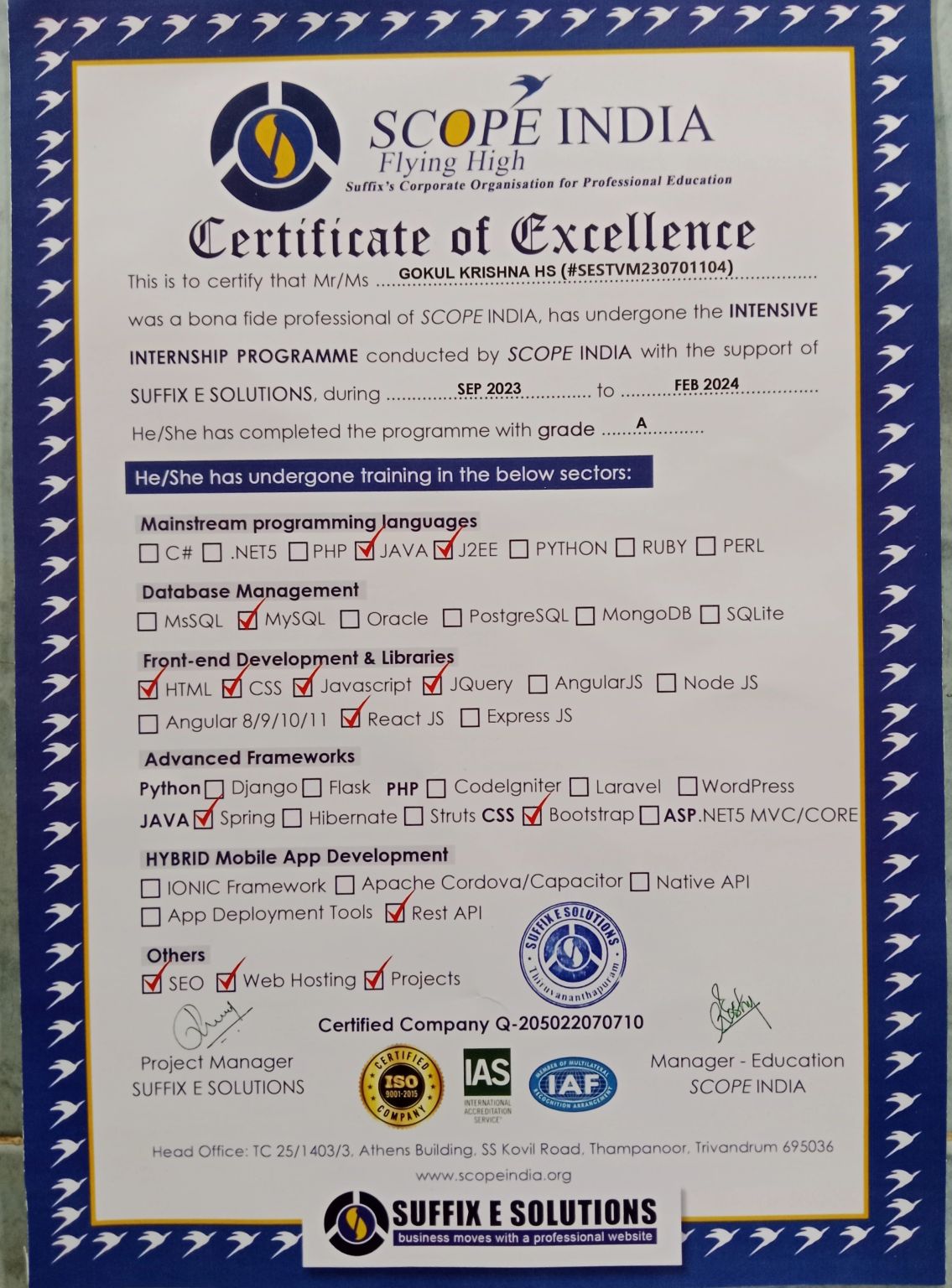 completed a internship programme named java fullstack developer in ... completed a internship programme named java fullstack developer in ...