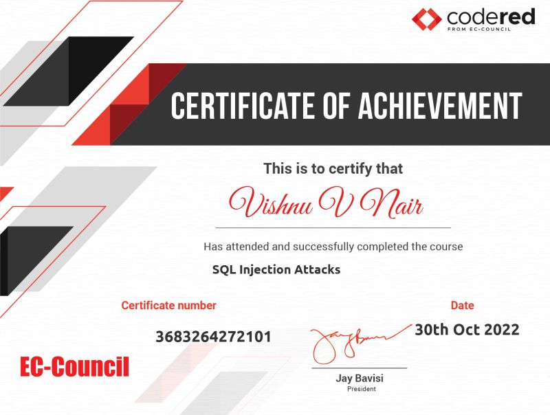VISHNU V NAIR on LinkedIn: #sql #database #sqlmap #jsql VISHNU V NAIR on LinkedIn: #sql #database #sqlmap #jsql