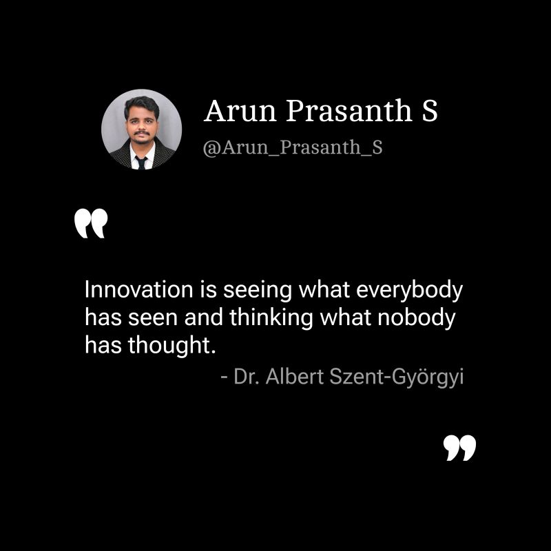 ARUN PRASANTH S on LinkedIn: #innovation #leadership #techietalk # ... ARUN PRASANTH S on LinkedIn: #innovation #leadership #techietalk # ...