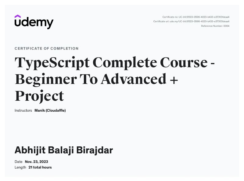Abhijit Birajdar on LinkedIn: #typescript #development Abhijit Birajdar on LinkedIn: #typescript #development
