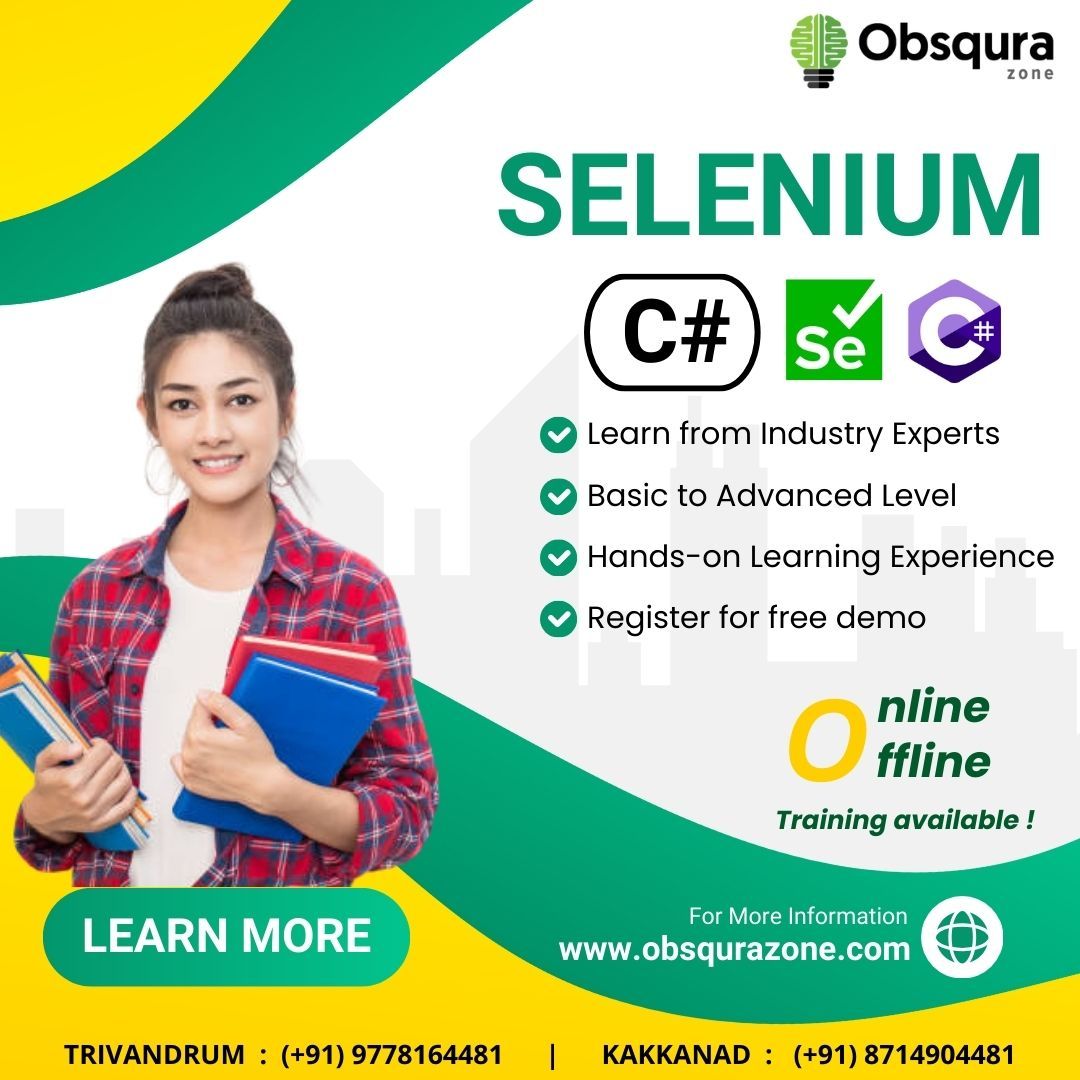 Obsqura Zone on LinkedIn: #seleniumtesting #csharp #selenium #testing # ... Obsqura Zone on LinkedIn: #seleniumtesting #csharp #selenium #testing # ...